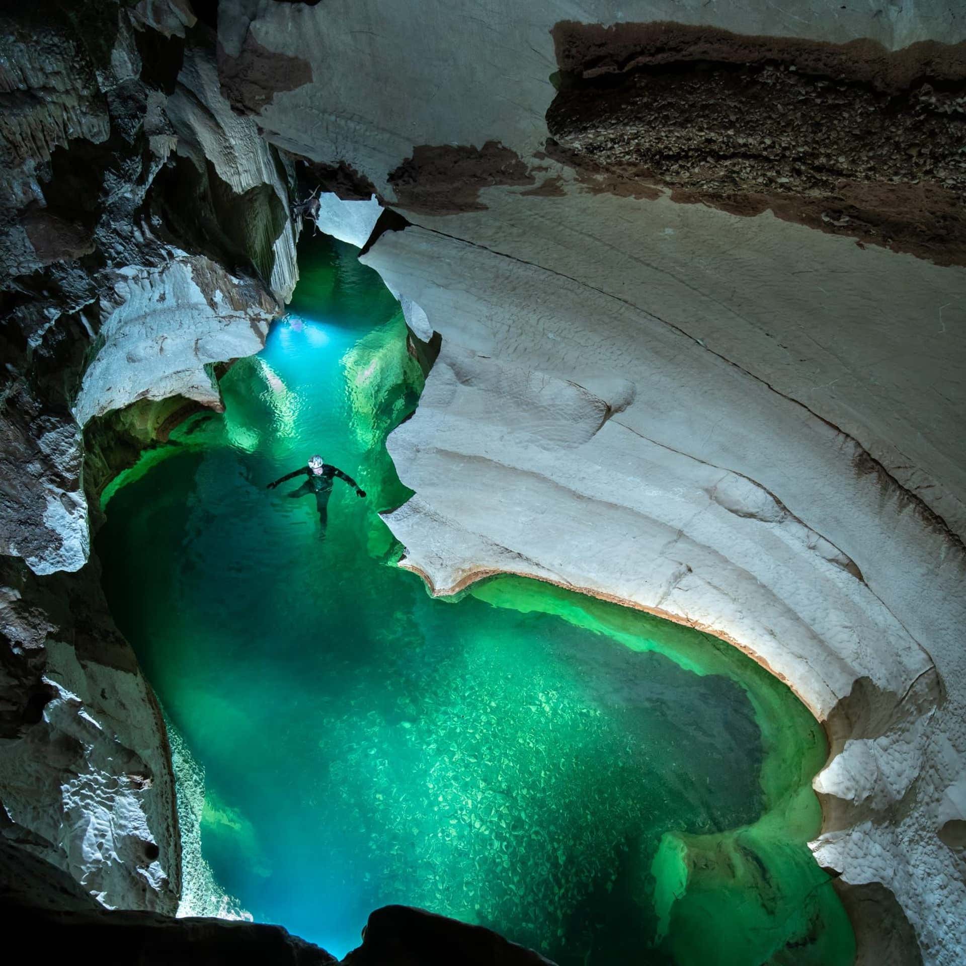 Caving-canyoning at Grotta Donini on the Supramonte of Urzulei | Freedome